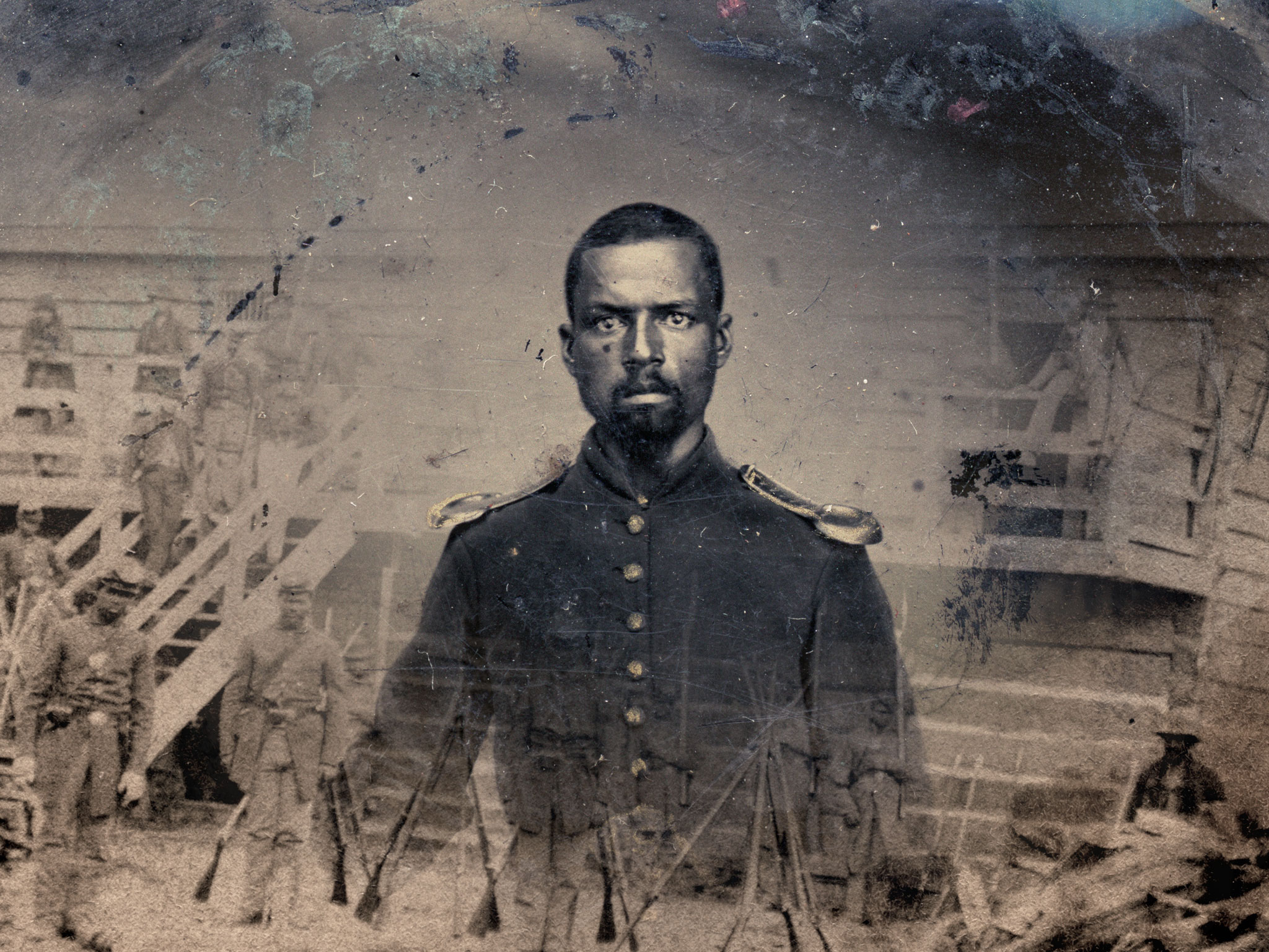 Portraits of Black participants in the American Civil War