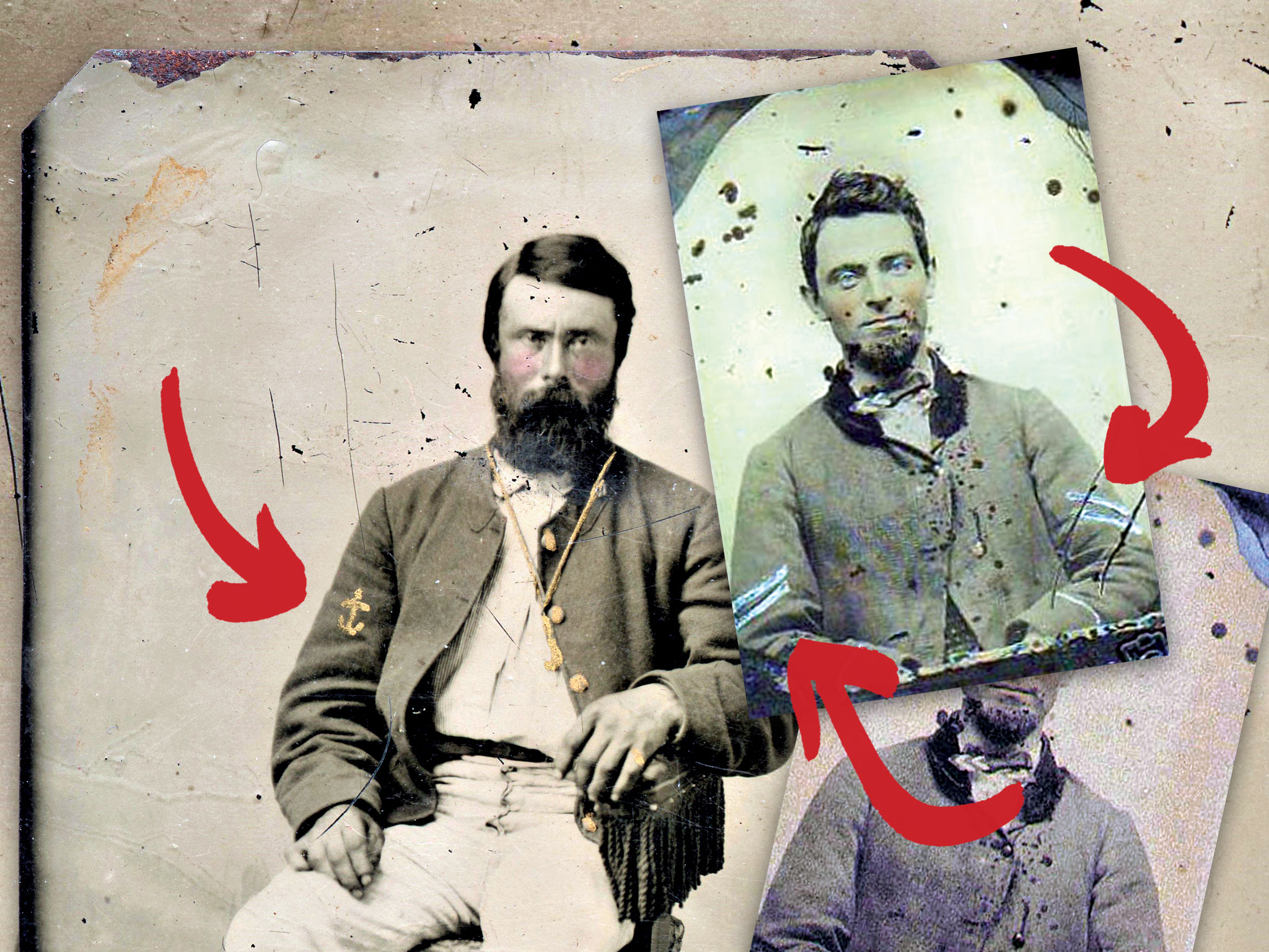 How fakers turn civilian ambrotypes, tintypes into soldiers