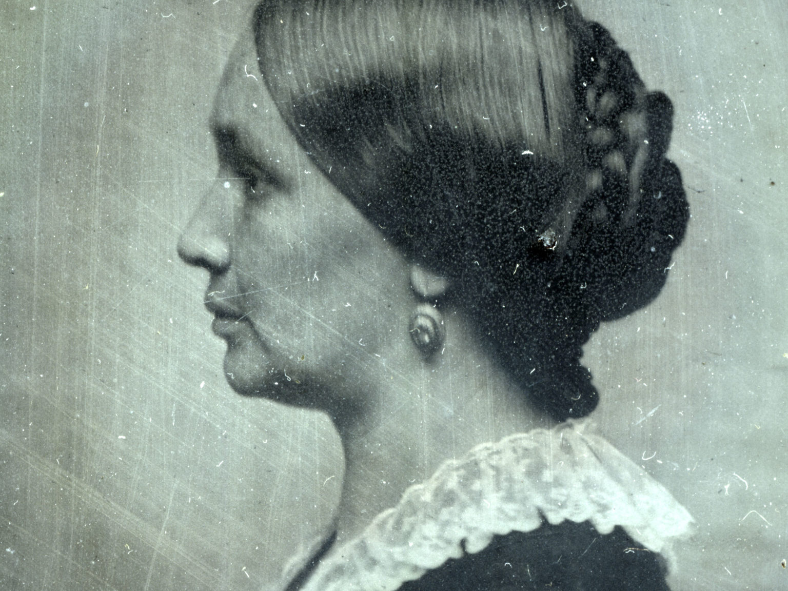 Previously unpublished tintype of Varina Howell Davis