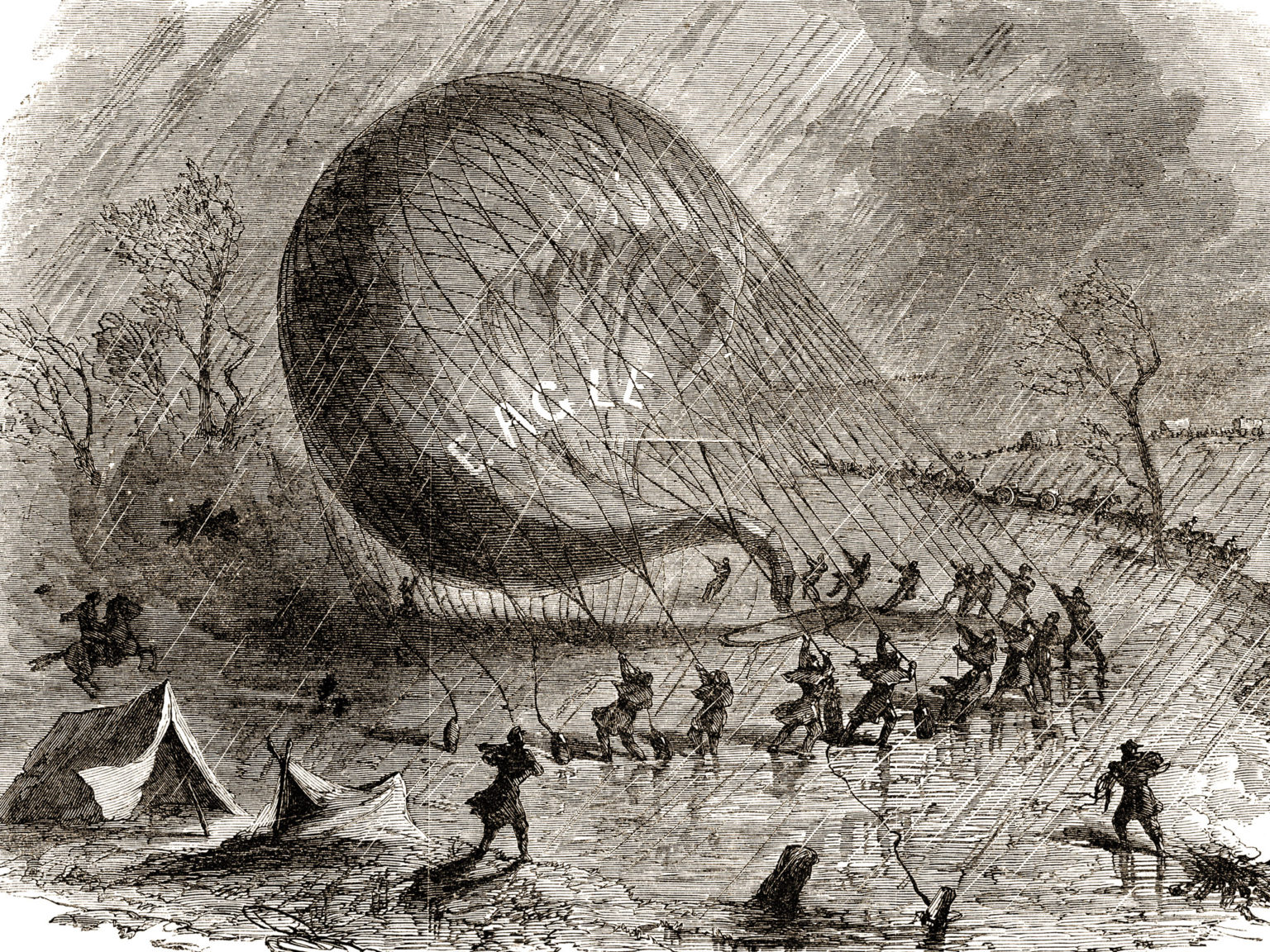 Aeronaut John Steiner served in the Civil War balloon corps