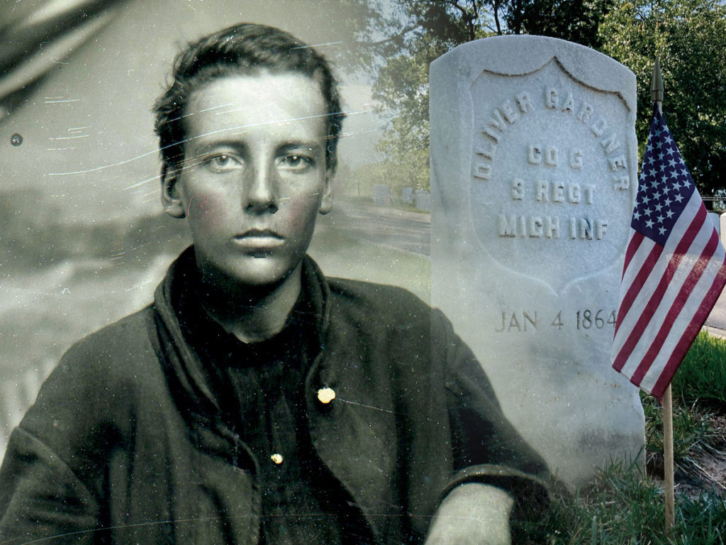 Civil War veteran Oliver Gardner is buried in Arlington