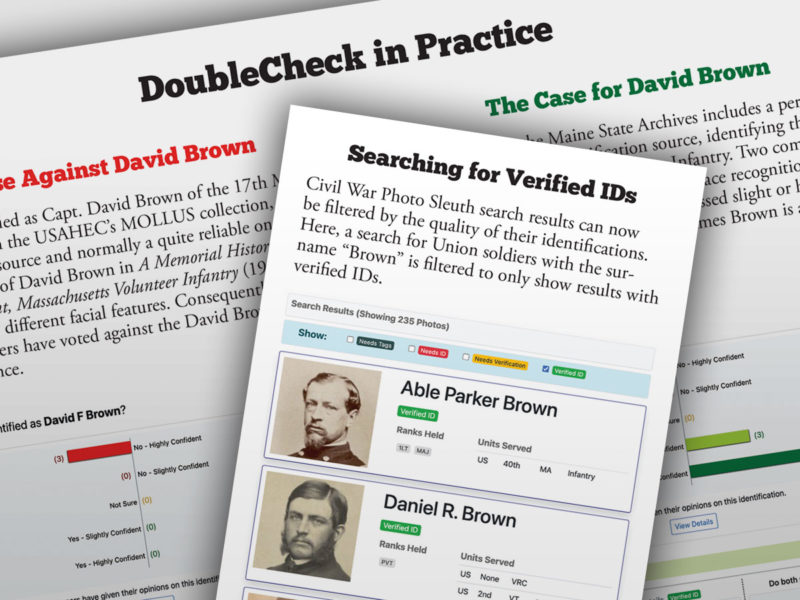 Civil War Photo sleuth announces DoubleCheck.