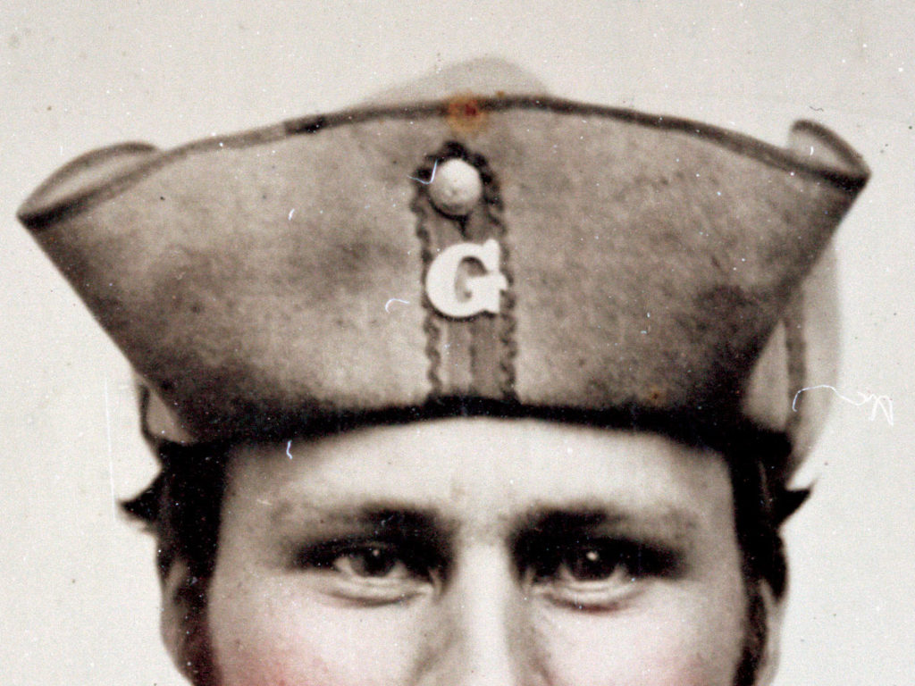 Edmands unique Civil War hat did not catch on with troops.