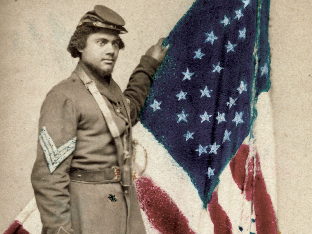 A Civil War sergeant of the 108th U.S. Colored Infantry