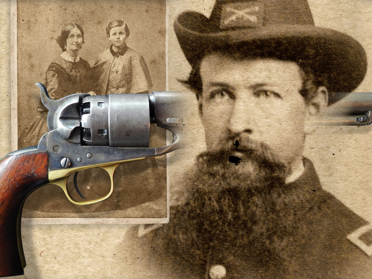 Robert Capen's Colt revolver carried in the Civil War