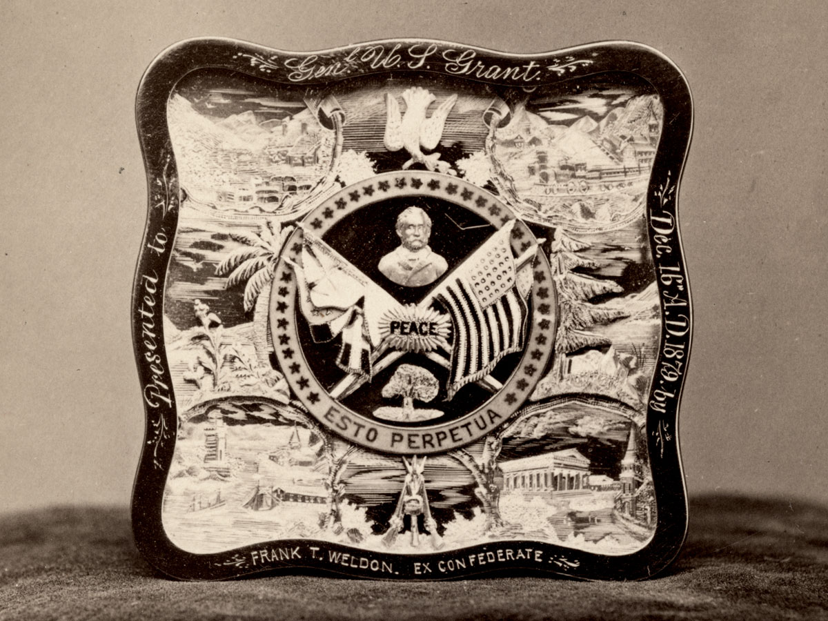 U.S. Grant's 1879 welcome parade and miniature table