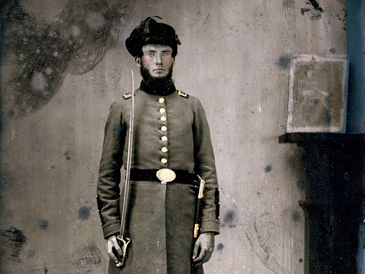 Unique Civil War photos include a soldier in a pendulum bob