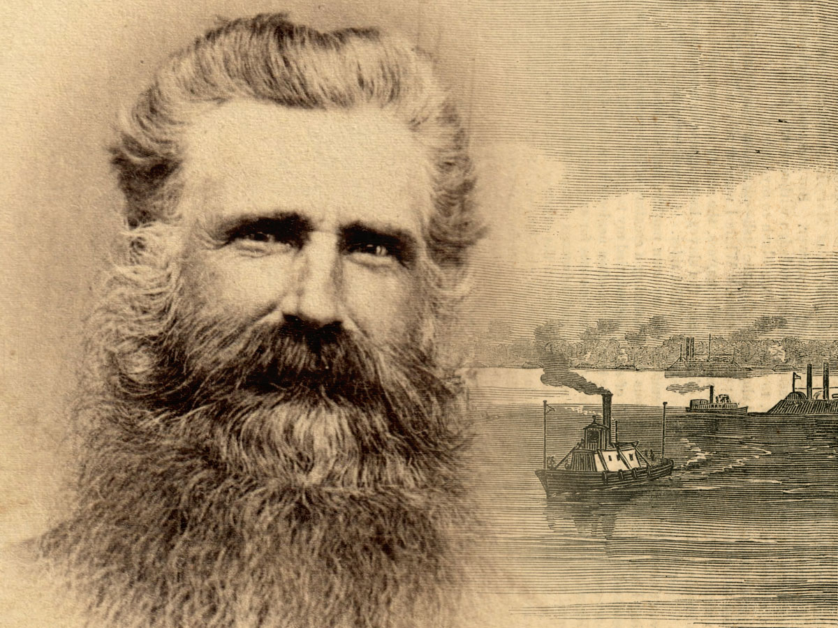 At Plum Point Bend in 1862, a U.S. Mortar Boat was fired on